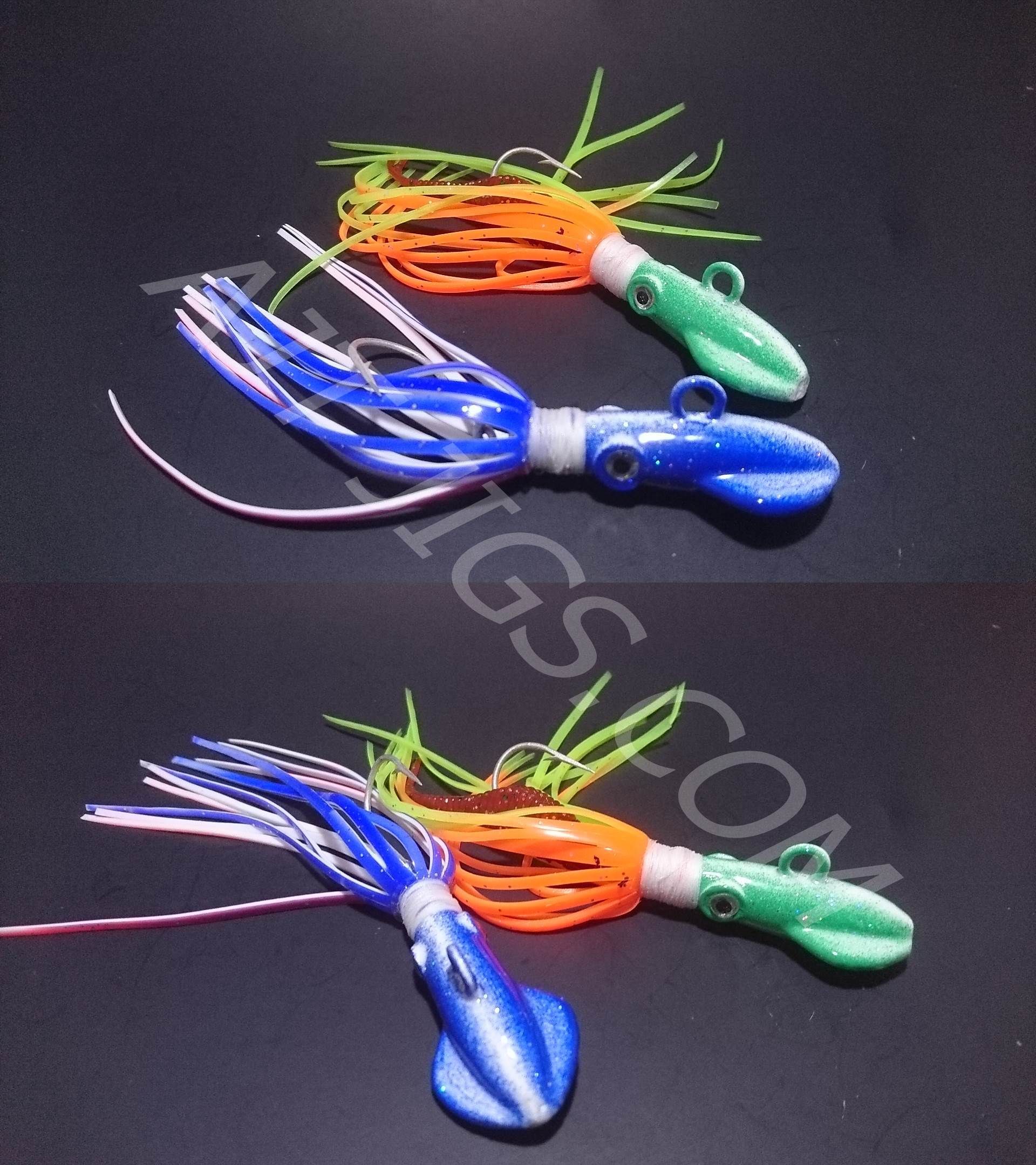 AJT 2oz x4 SQUID JIG halibut flounder rockfish grouper rock fish ...