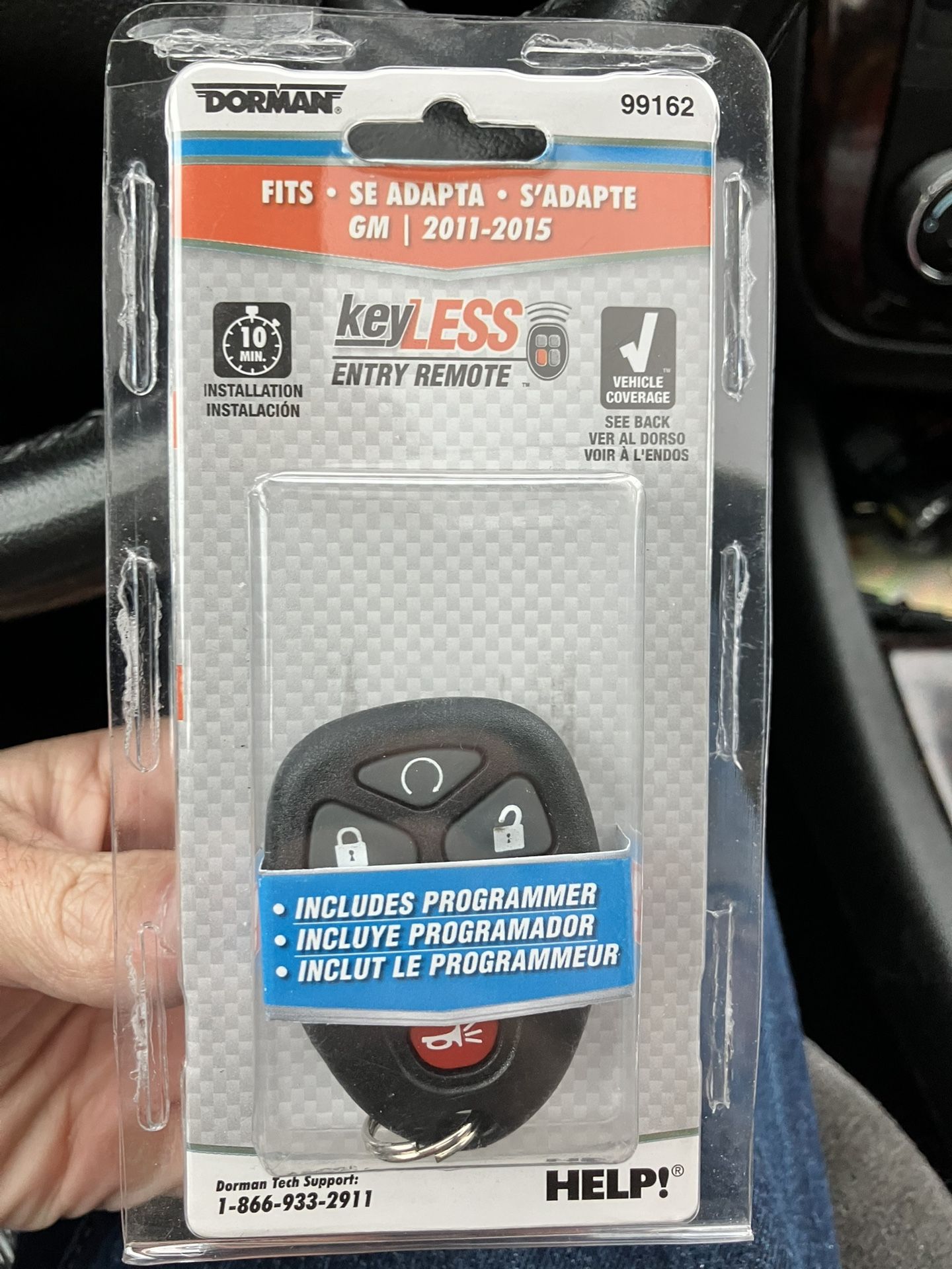 Dorman 99162 Keyless Entry Remote w/ Programmer – Fits 2011–2015 GM SUV ...