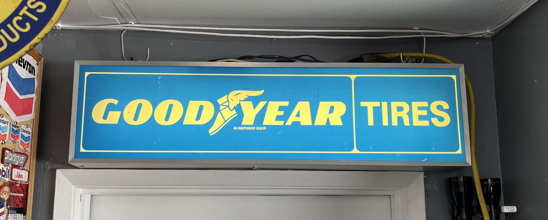 Vintage Lighted Goodyear Tire Double Sided Sign for Sale in El Cajon ...