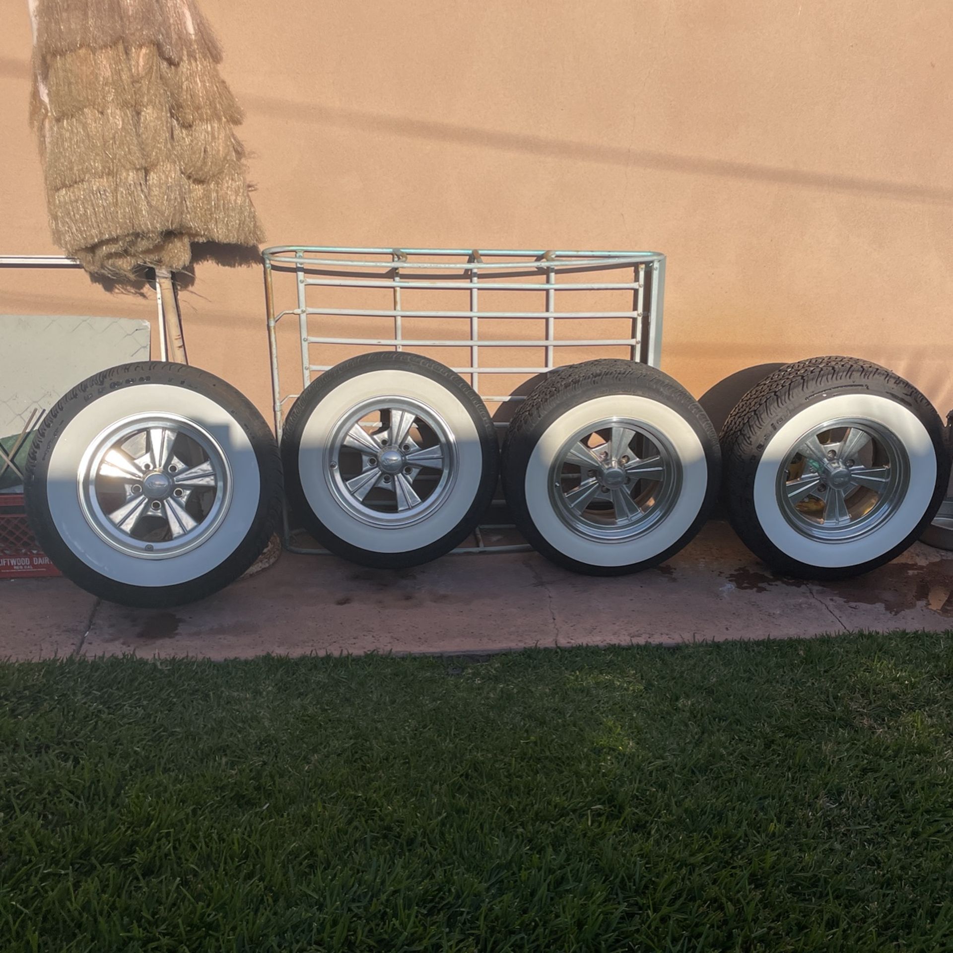 Rocket Strike Mag Wheels Bf Goodrich White Wall 15” Chevy for Sale in ...