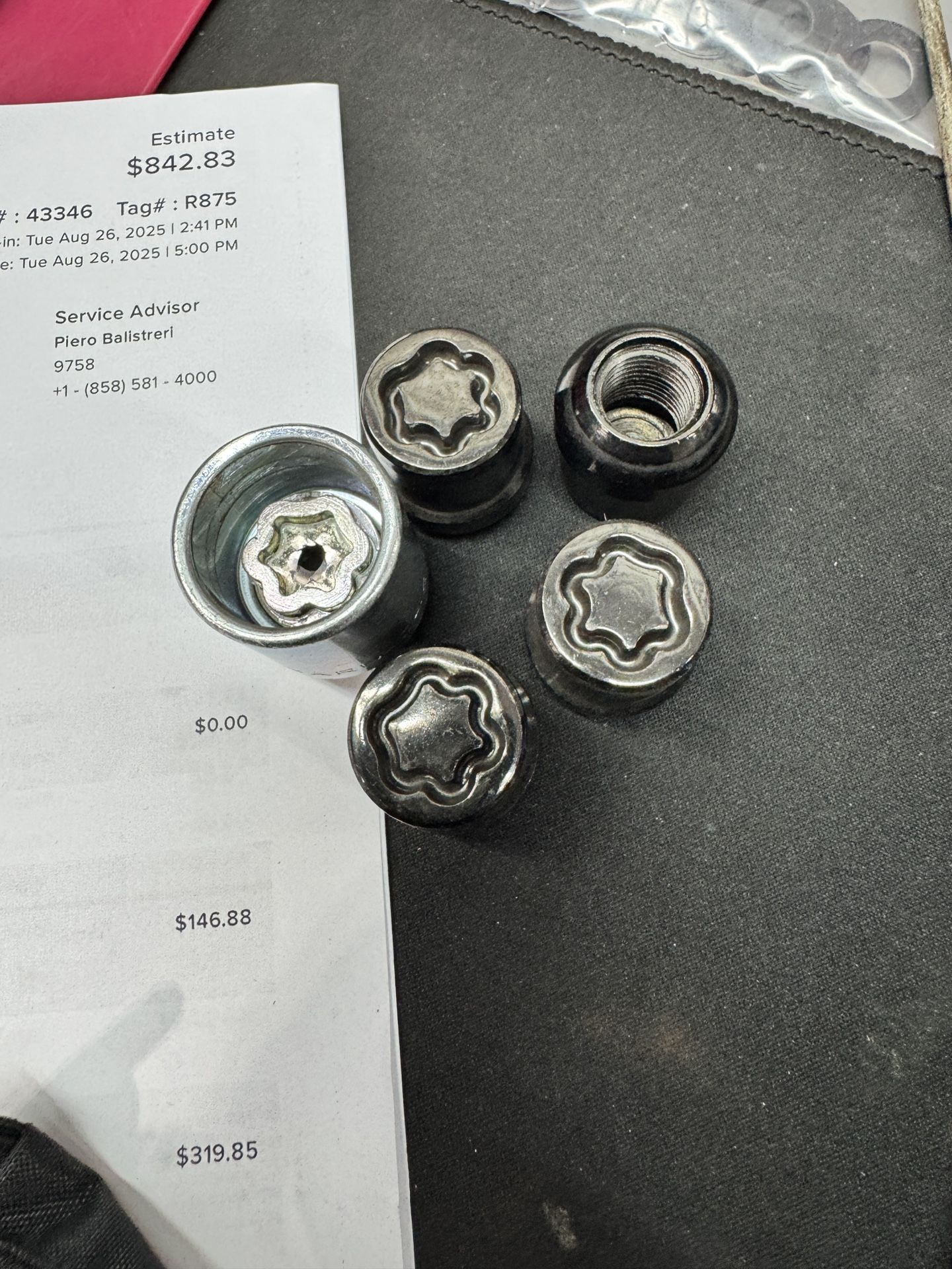 Black Honda Wheel Locks 22mm For Civic Type-r for Sale in San Diego, CA ...
