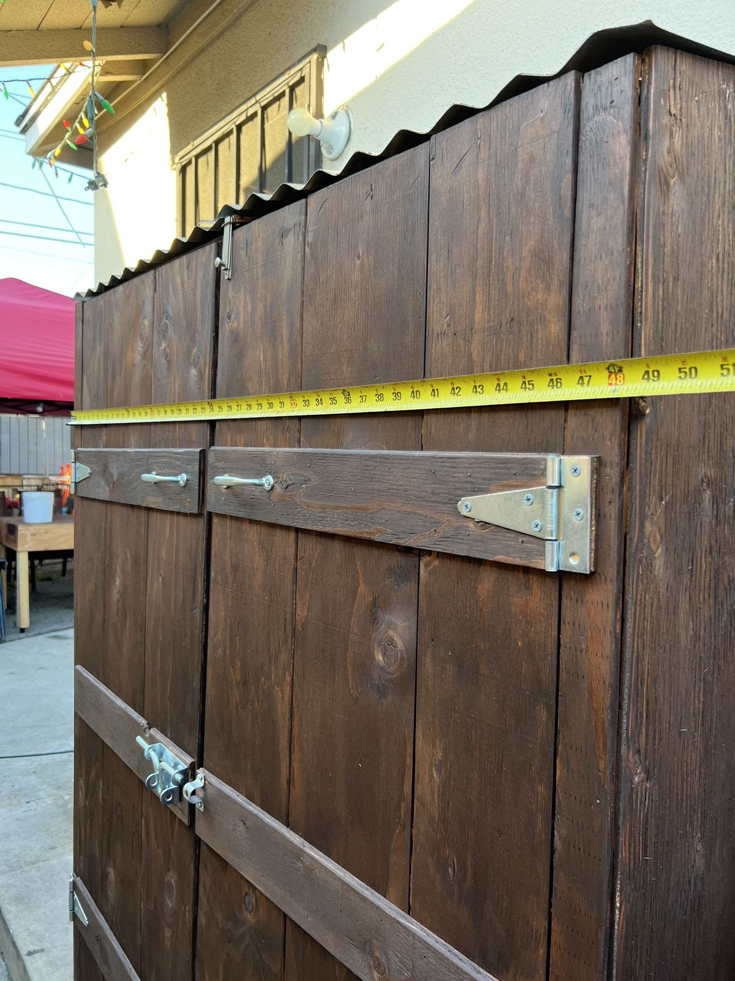 Storage Shed Wood Hand Made 2ft deep 4ft Long 6ft Height for Sale in ...