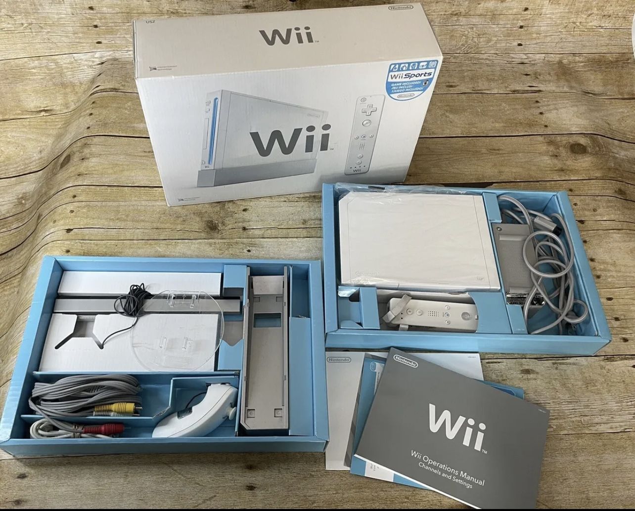 Nintendo Wii White Console In Box Bundle Tested Working (No Wii Sports ...