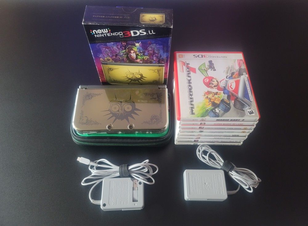 Nintendo 3DS LL *JAPAN* Majora's Mask Limited Edition w/Games for Sale ...