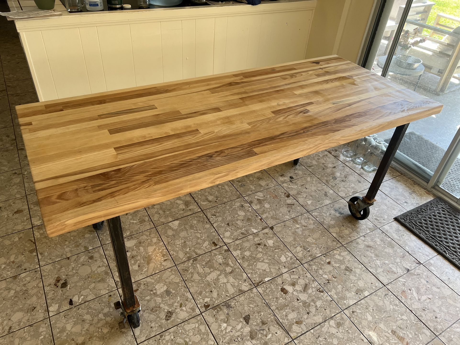 Butcher Block Table Wheels