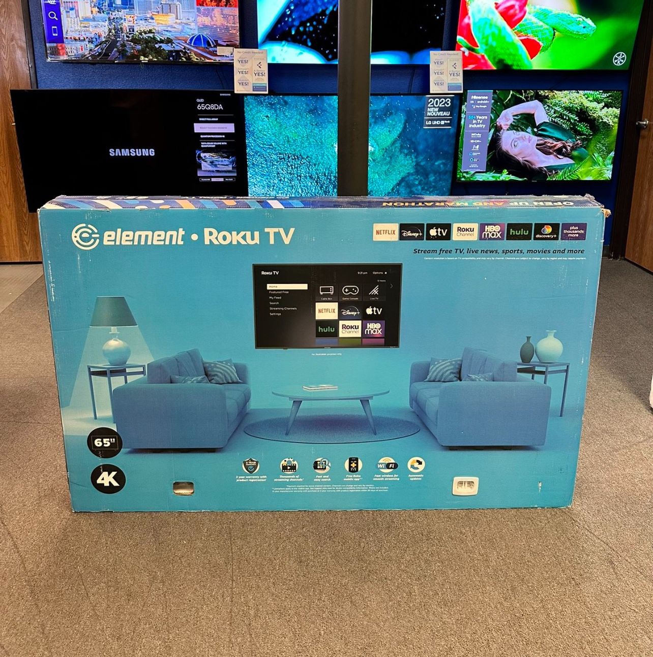 65 Element Roku 4K HDR Smart Tv for Sale in Fontana, CA - OfferUp