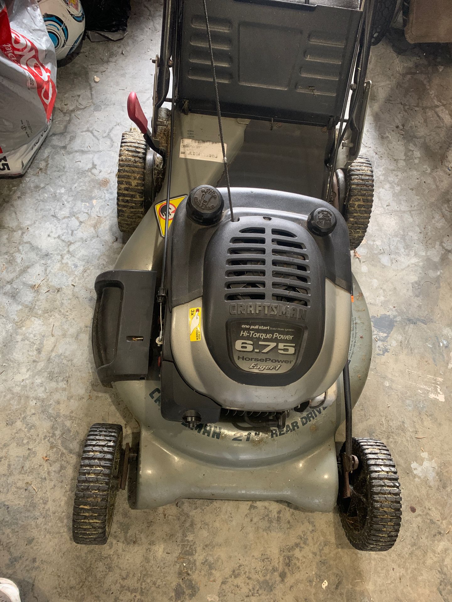 6.75 HP Craftsman Eager-1 self propelled Mower. NEW Carb & Tuneup for ...