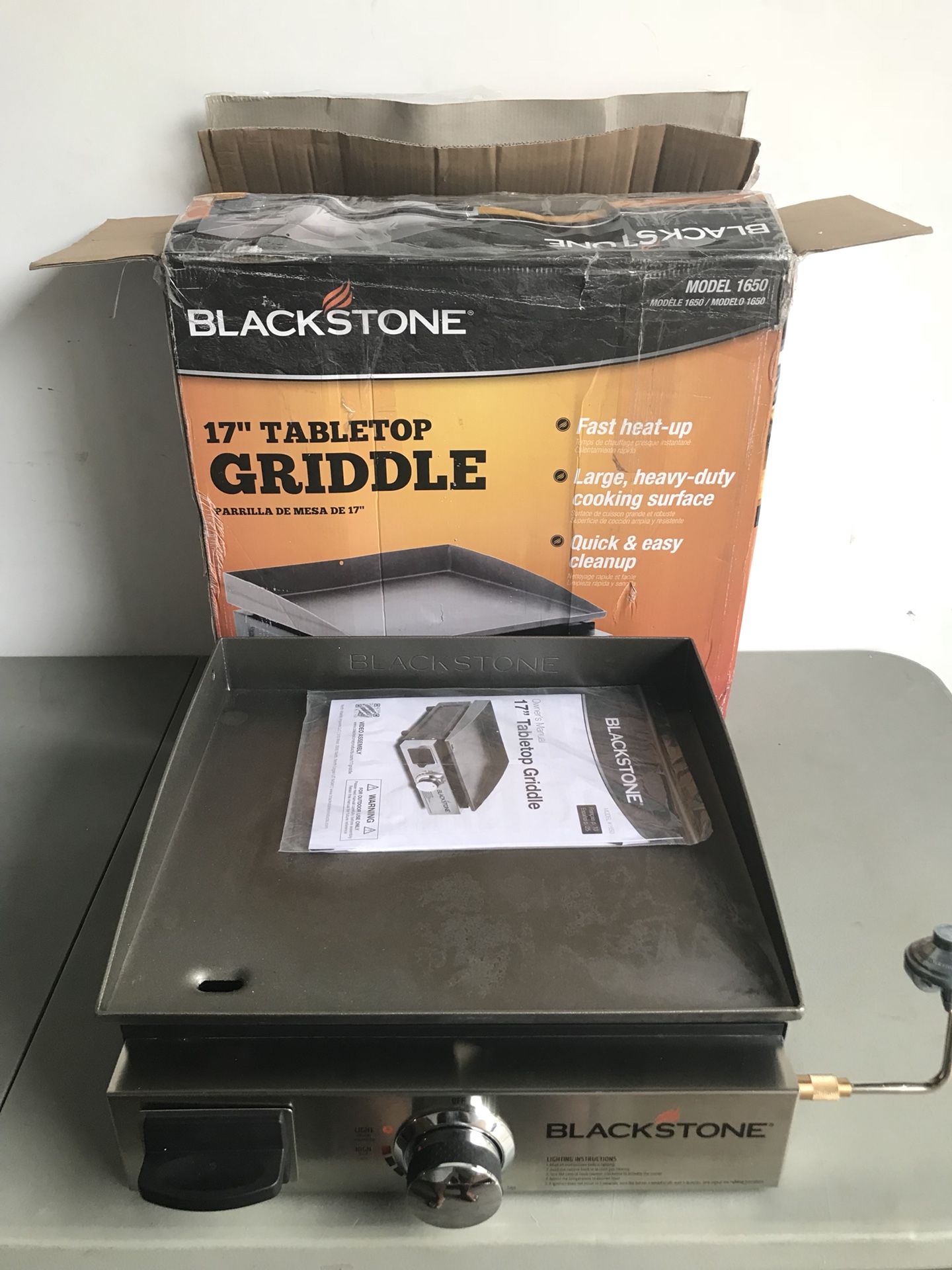 Blackstone Table Top Grill - 17 Inch Portable Gas Griddle - Propane ...