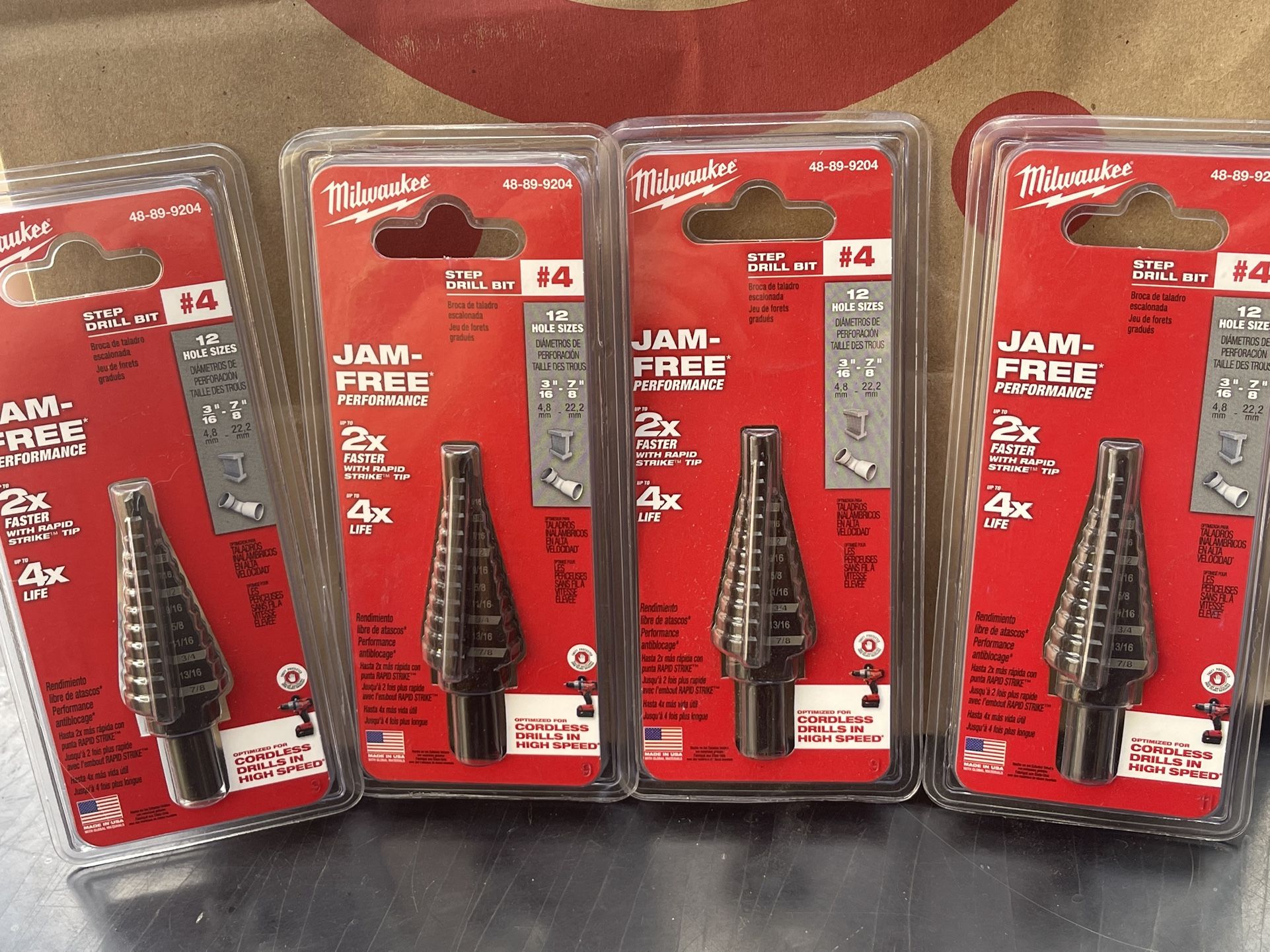 MILWAUKEE STEP DRILL BIT #4 $24 EachBit (( Read. Below )) for Sale in ...