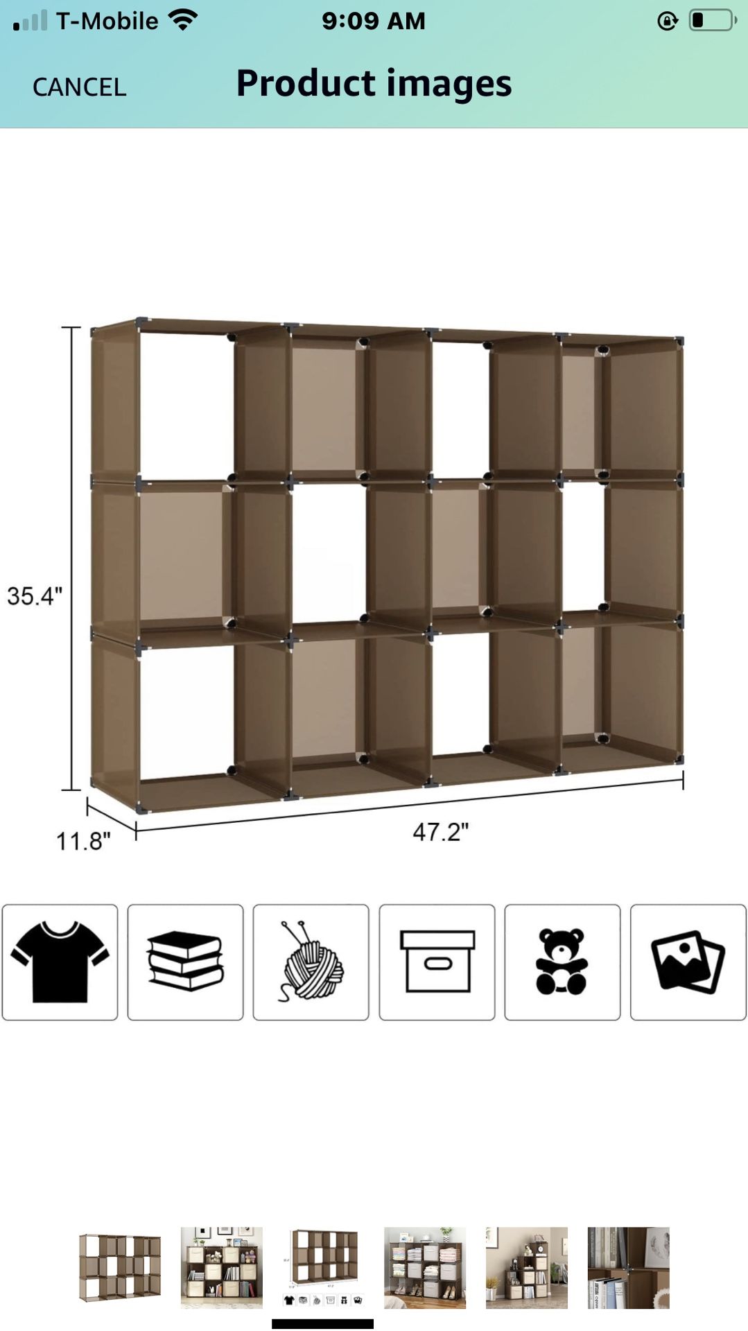 Portable Cube Storage Organizer Cube Storage Shelves Cube Shelf Room ...