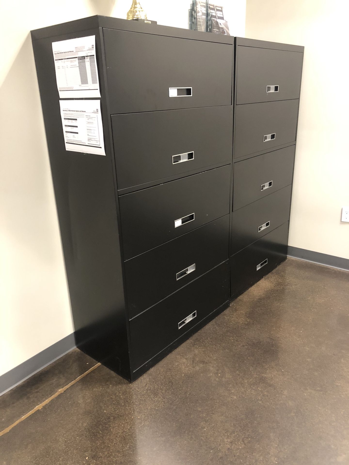 Large file cabinets 3ft L x 18in W x 5 1/2ft H for Sale in Houston, TX ...