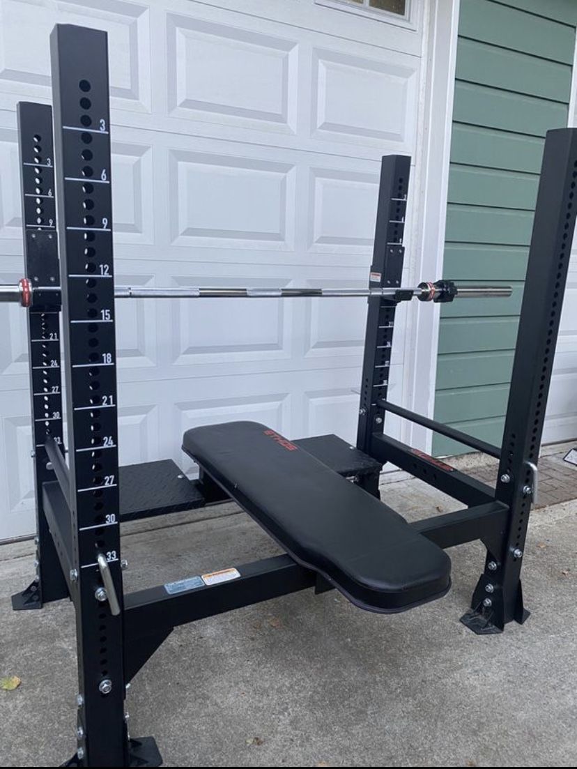 Pending : Commercial Grade Bench Press Cage - Ethos , like new for Sale ...
