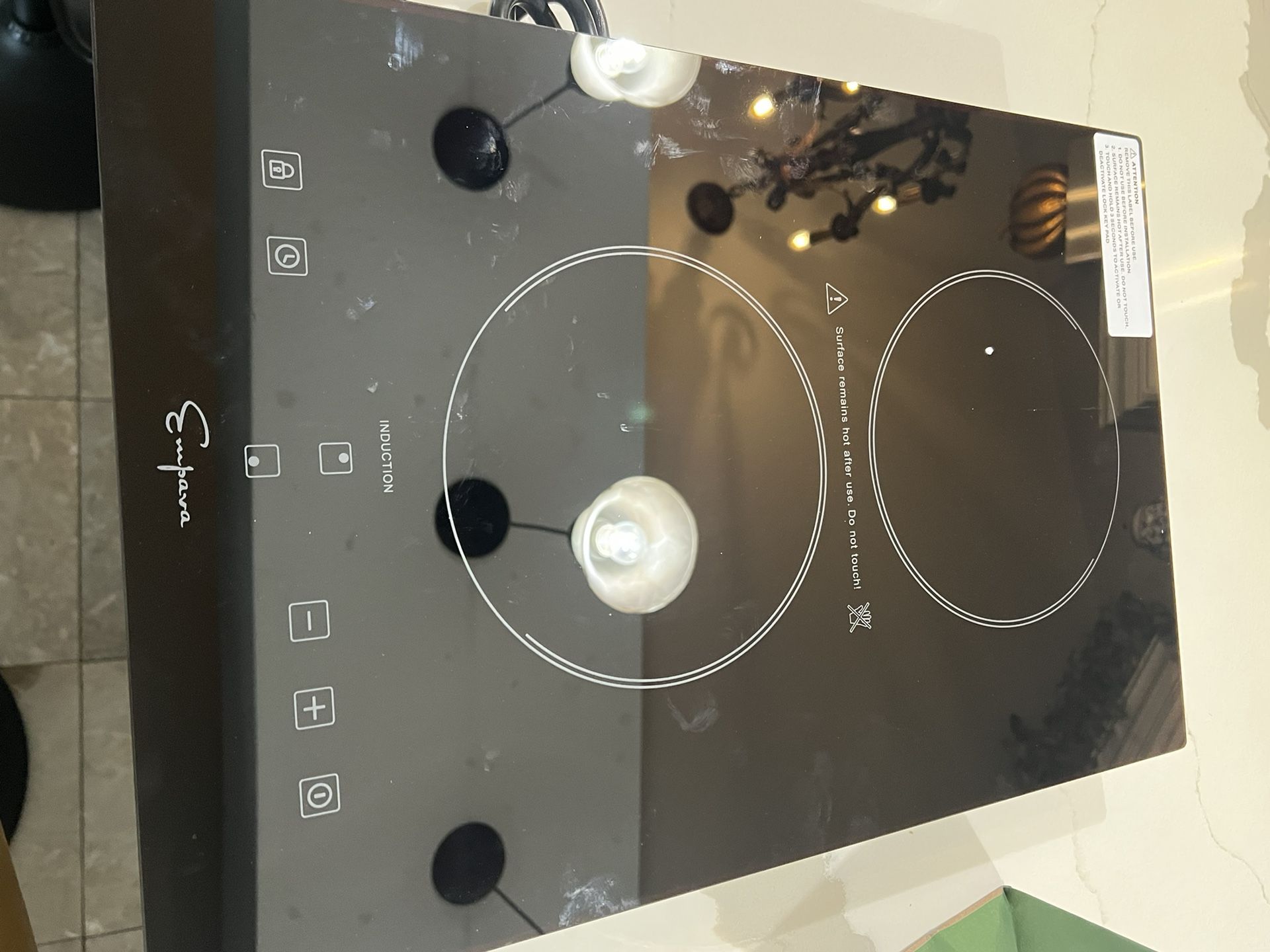 Empava vertical 2 burner electric induction cooktop for Sale in ...