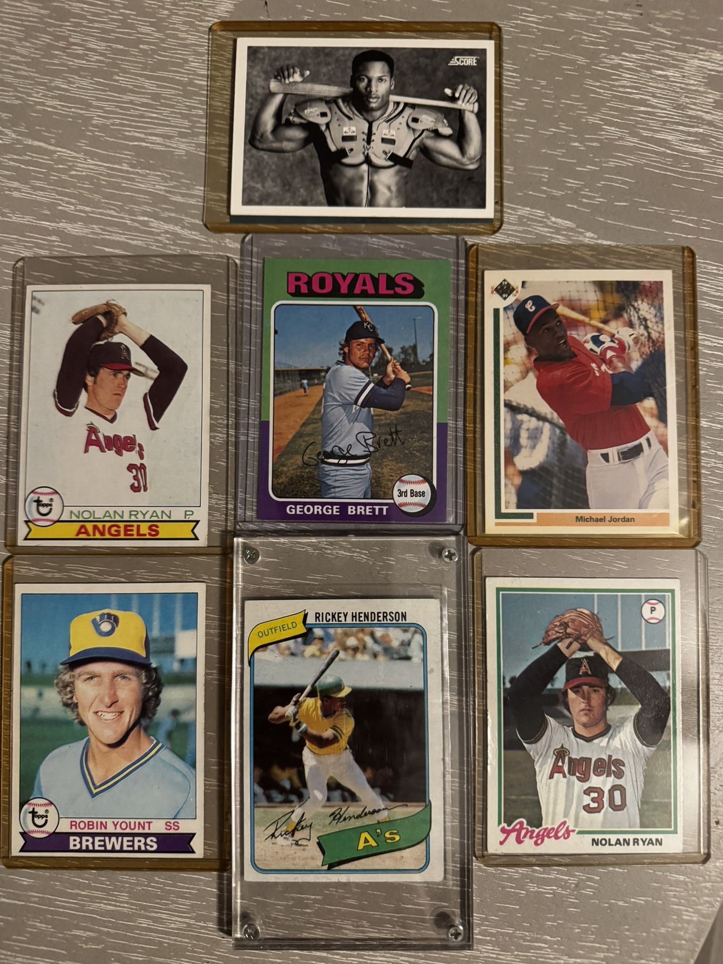 (read Description) George Brett Rookie Card, Rickey Henderson Rookie ...