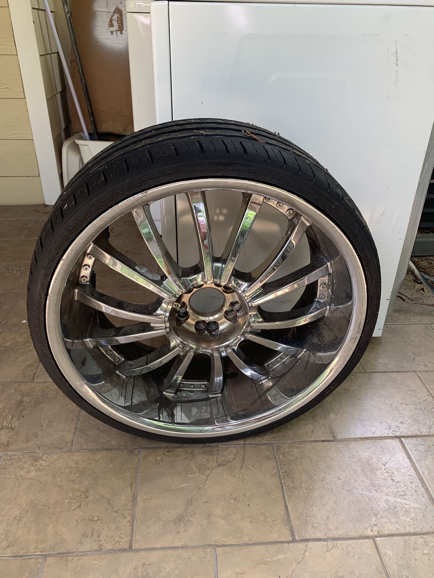 22 inch Rims stock Mancini-2295 chrome for Sale in Stockbridge, GA ...
