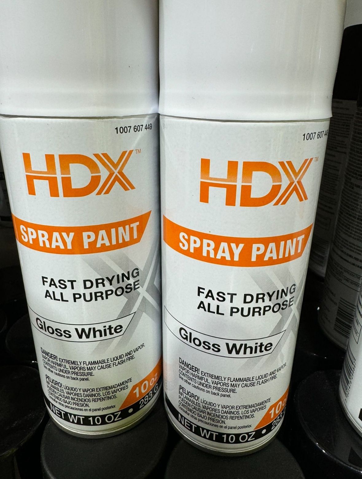 HDX 10 oz. All Purpose Gloss White Spray Paint (2 cans for $3) for Sale ...