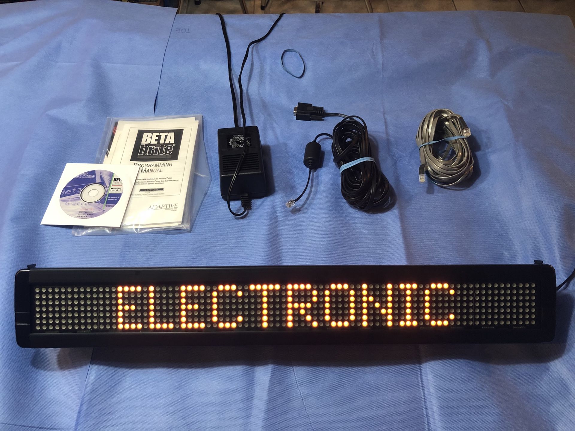 Adaptive Micro Systems BETA BRITE 213C-1 Programmable Scrolling Color ...