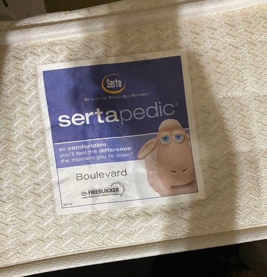 Serta Boulevard Fireblocker Single Spring Mattress With Box for Sale in Houston, TX - OfferUp
