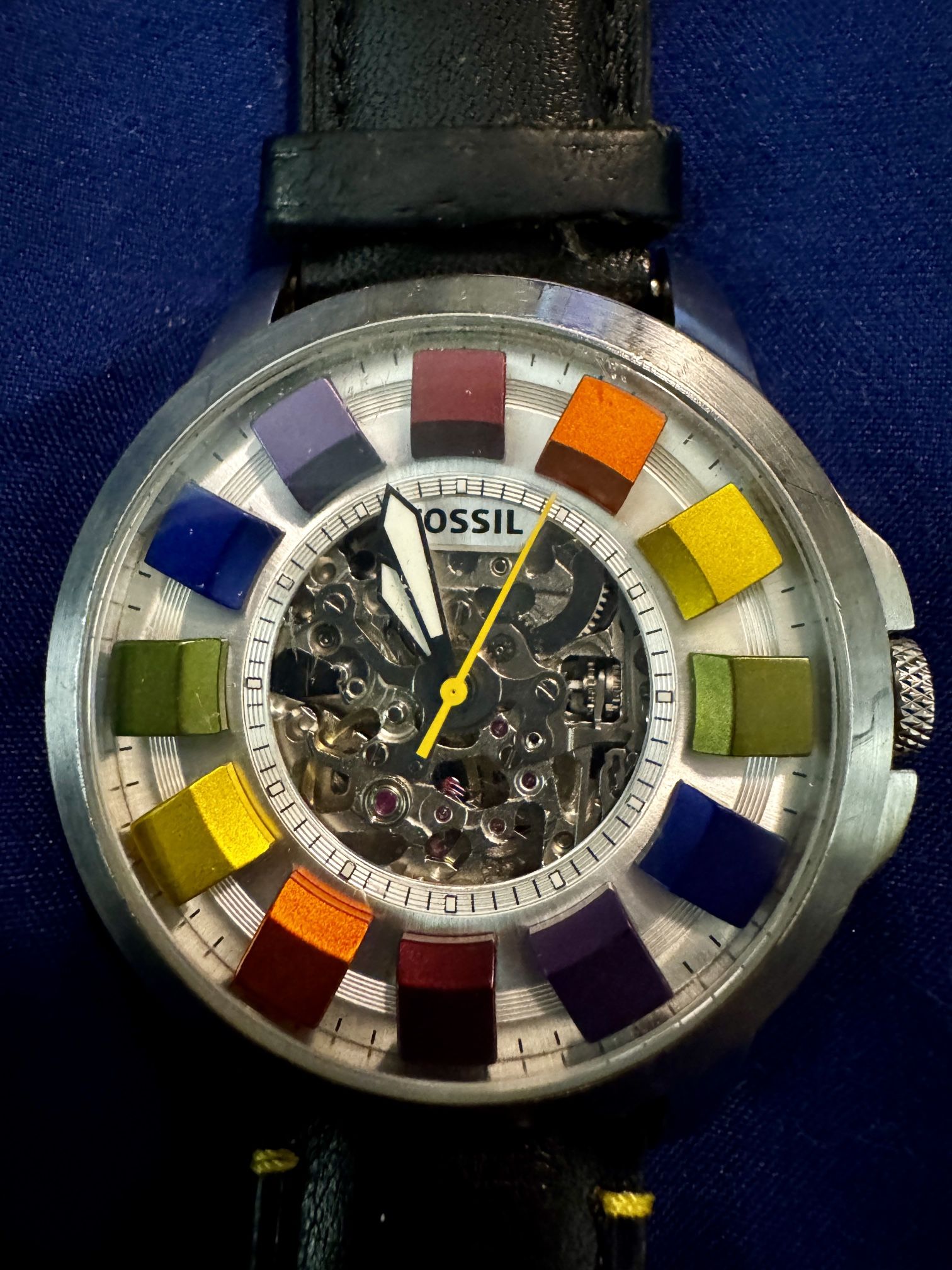 Fossil ME3116 Townsman Mechanical Skeleton Watch | Automatic Movement ...