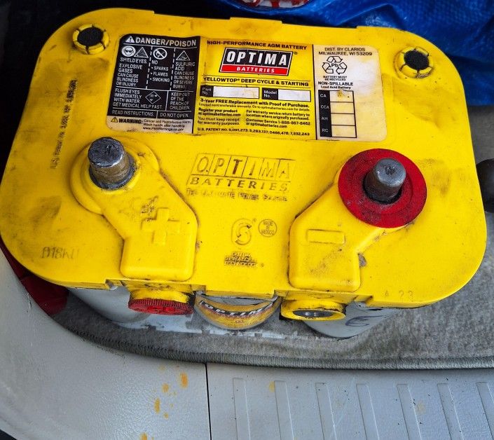 Optima Battery Yellow $150 for Sale in Garden Grove, CA - OfferUp