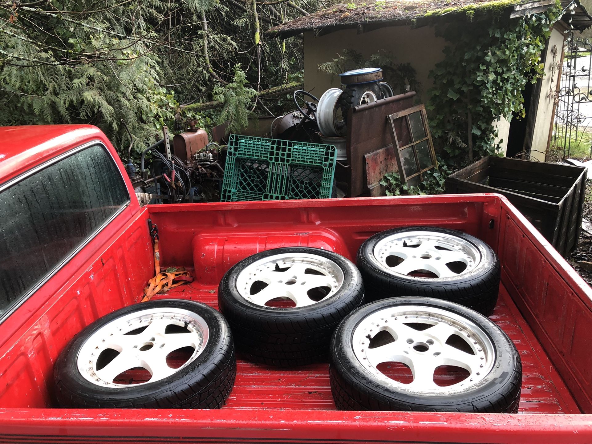 Staggered 17” Set of Volk Group AV2 5x114.3 JDM Wheels for Sale in ...