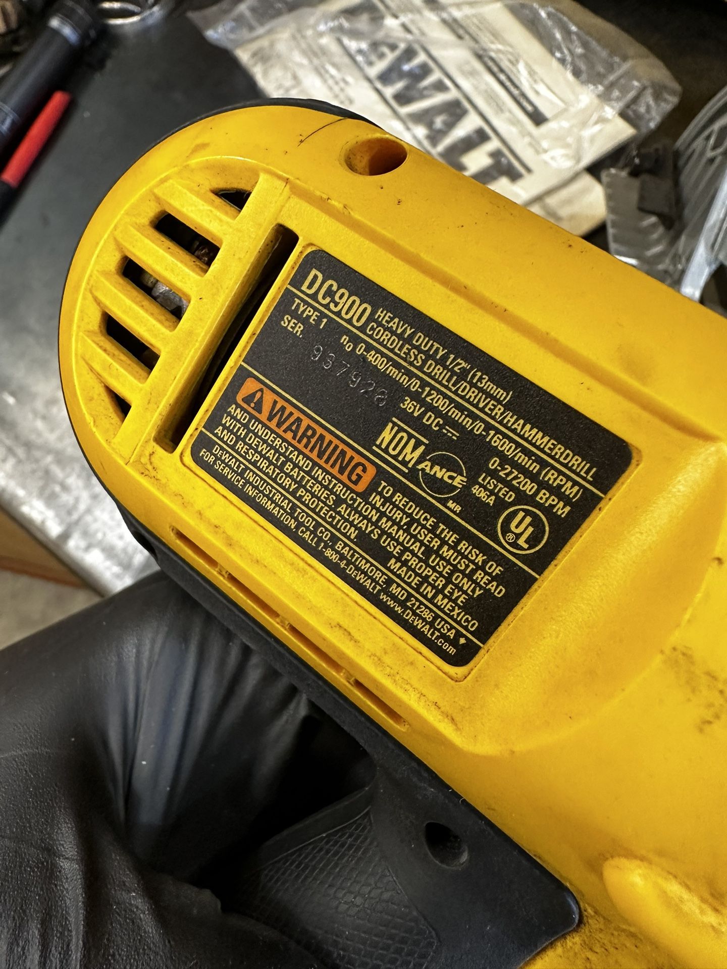 Dewalt 36v Power Hammer Drill DC900 Cordless Circular Saw DC300 ...