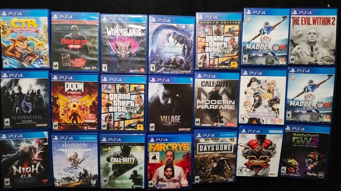 PS4 Game Bundle Of 21 Games ! $260 ! for Sale in Riverside, CA - OfferUp