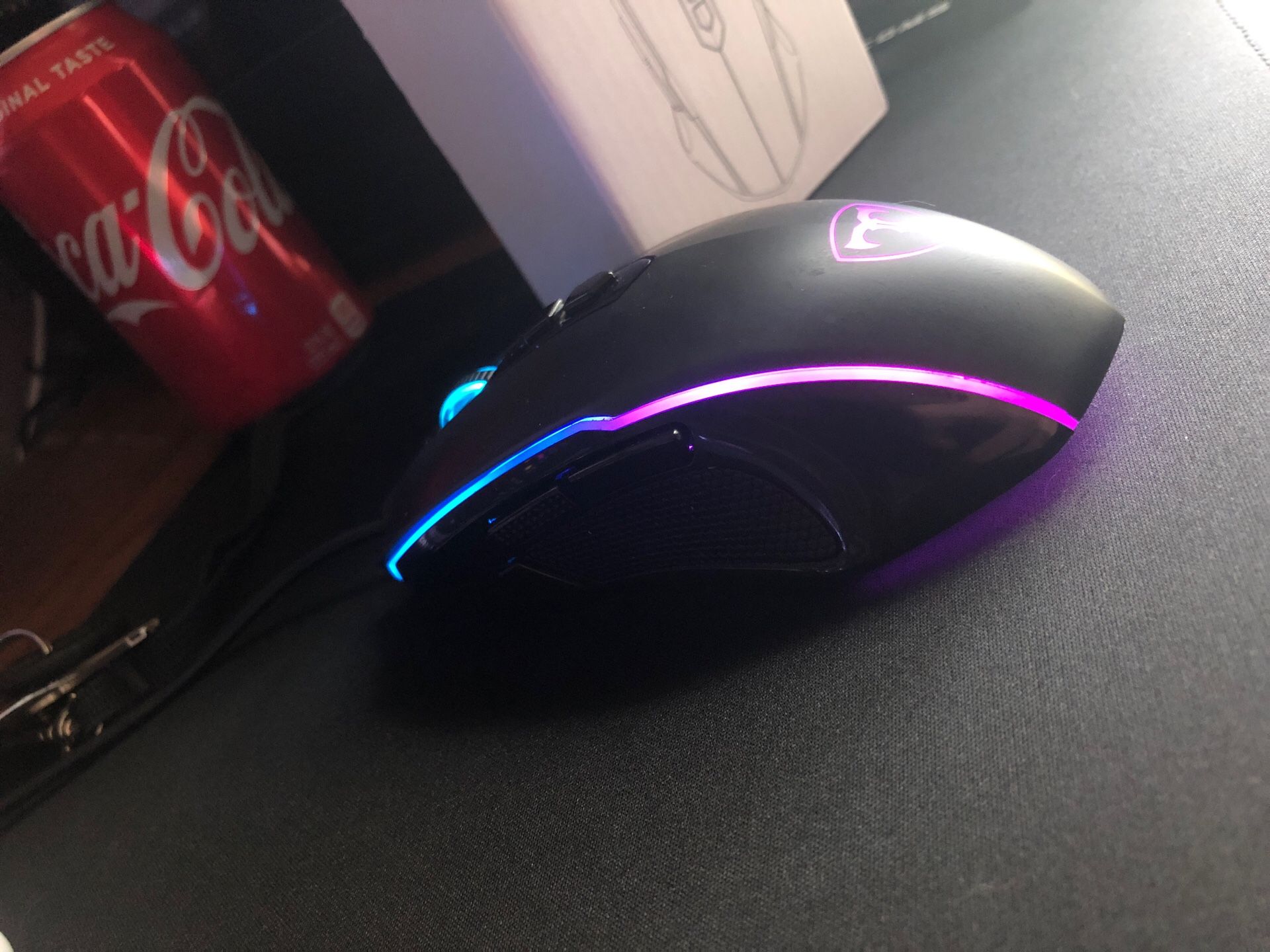 T18 Gaming Mouse Wired, Chroma RGB Backlit, up to 7200 DPI, Ergonomic ...