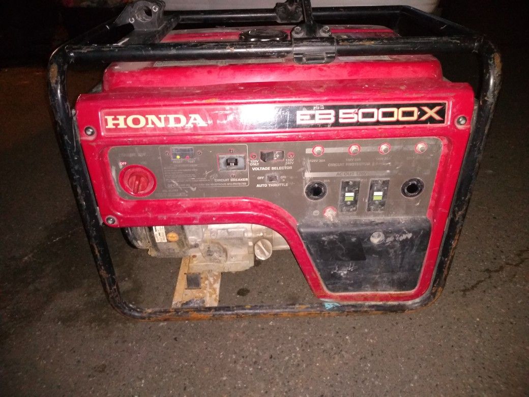 Honda EB5000X industrial generator for Sale in Marysville, WA - OfferUp
