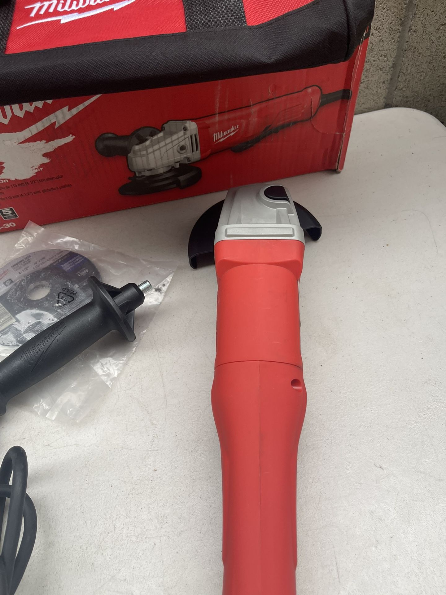 Milwaukee 11 Amp Corded 4-1/2 in. Small Angle Grinder with Lock-On Paddle Switch for Sale in ...