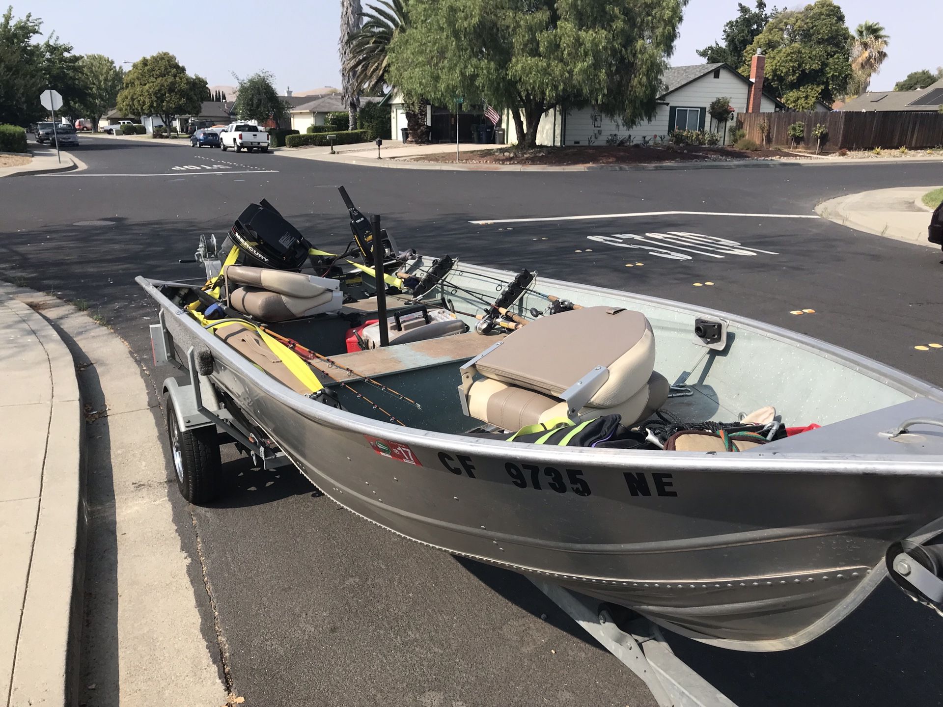 1984 Valco 14 foot fishing boat - loaded, clean & ready to go for Sale ...