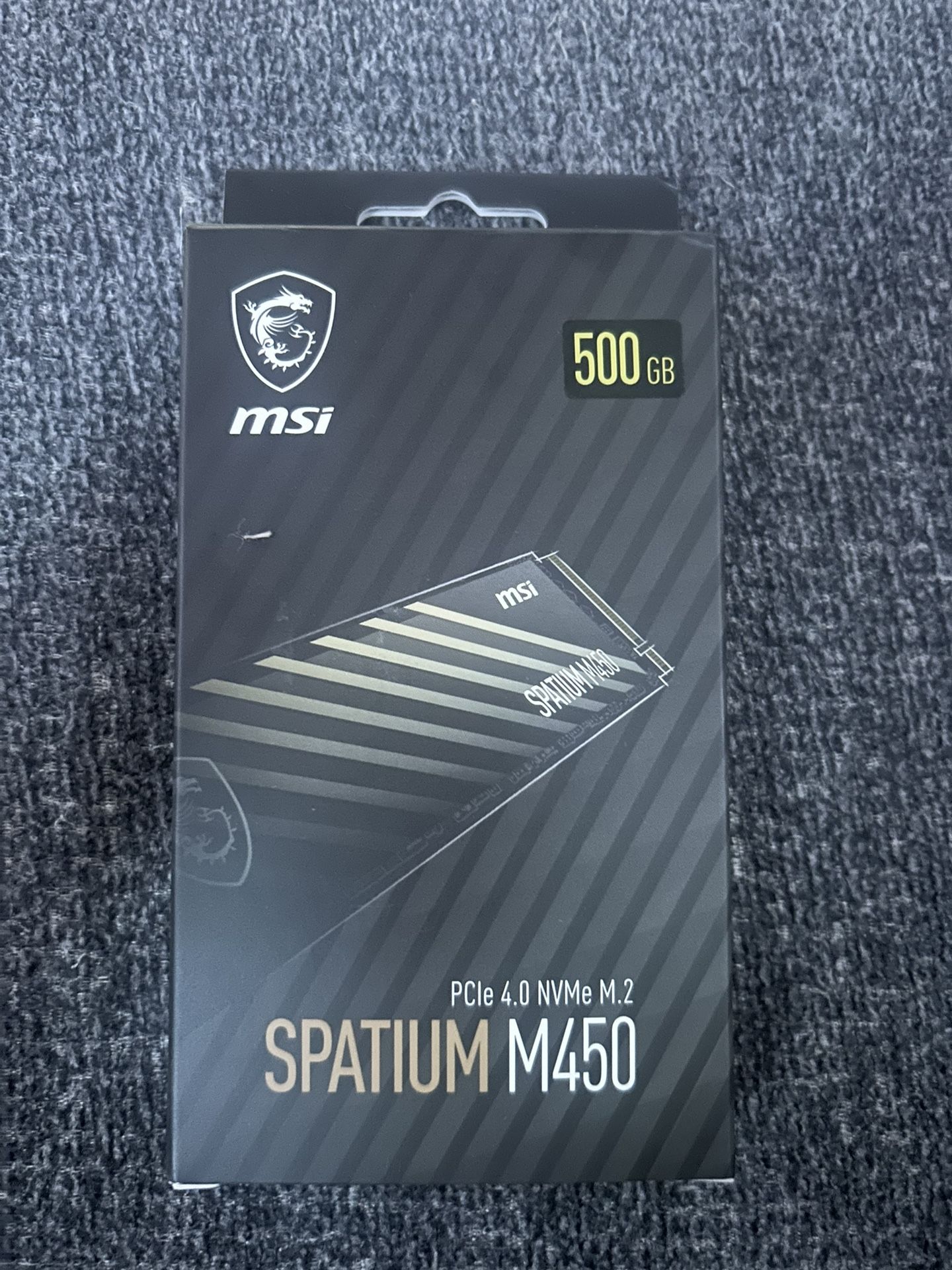 MSI SPATIUM M450 PCIe 4.0 NVMe M.2 500GB Internal Gaming SSD up to ...