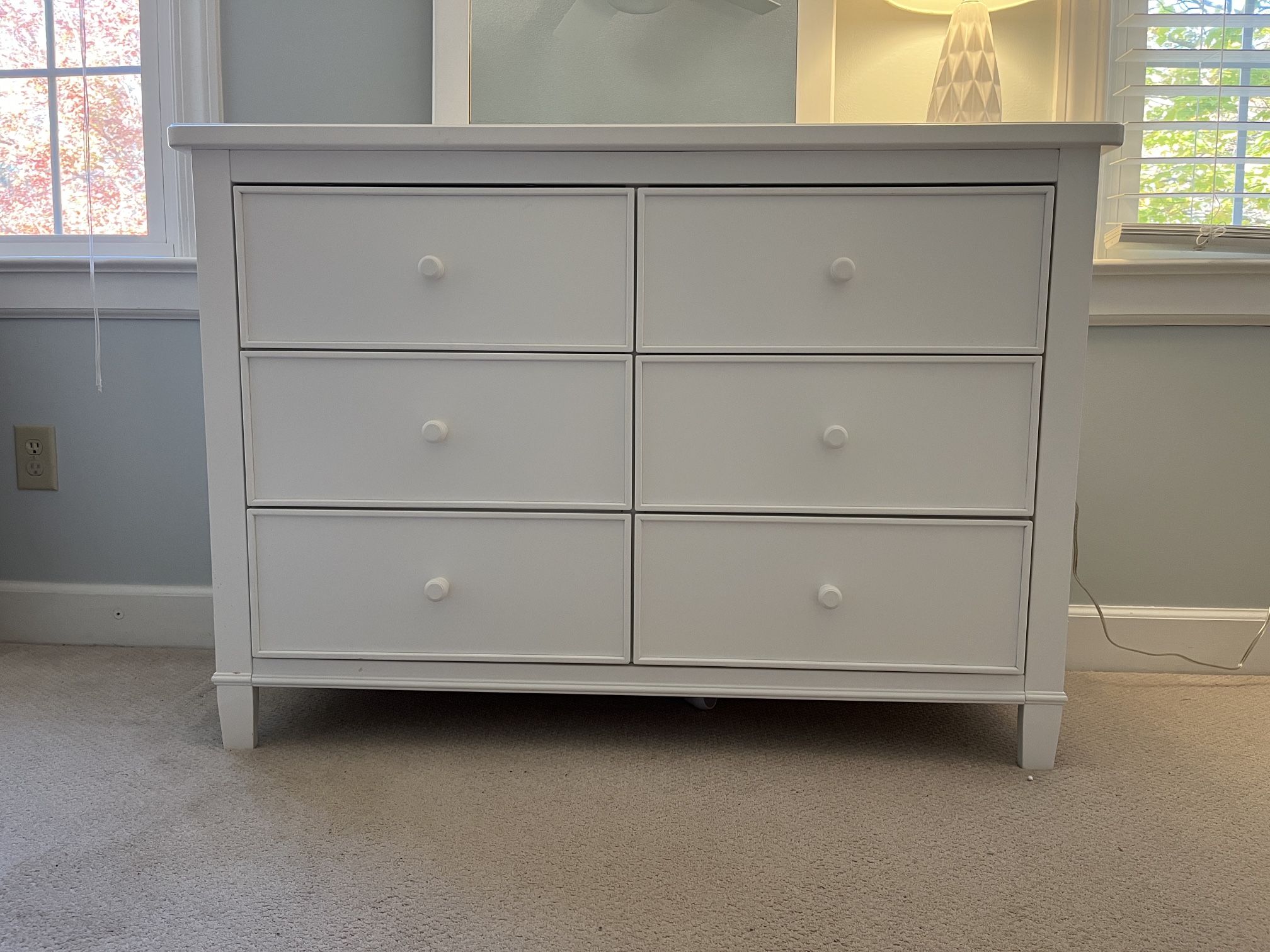 White Dresser Delta Children Haven 6 Drawer Double Dresser for Sale in Raleigh NC OfferUp