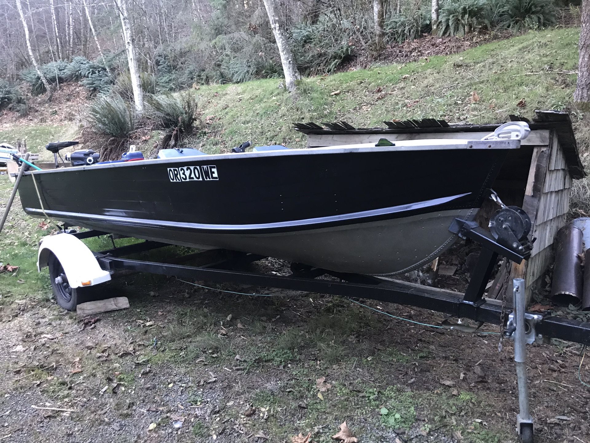 16 ft blue fin aluminum for Sale in Ariel, WA - OfferUp