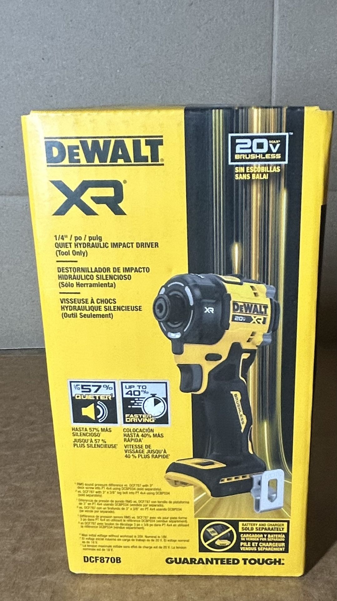 Dewalt 1/4 XR MAX 20V Quiet Hydraulic Impact Driver for Sale in ...