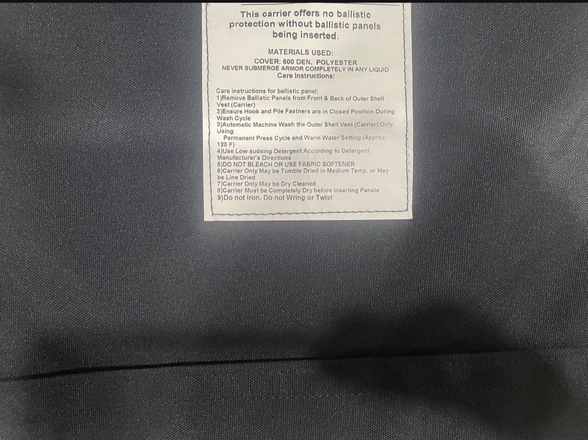 *BRAND NEW!* LEVEL IIIA UNDER ARMOUR SECURITY LAW ENFORCEMENT EXTERNAL ...