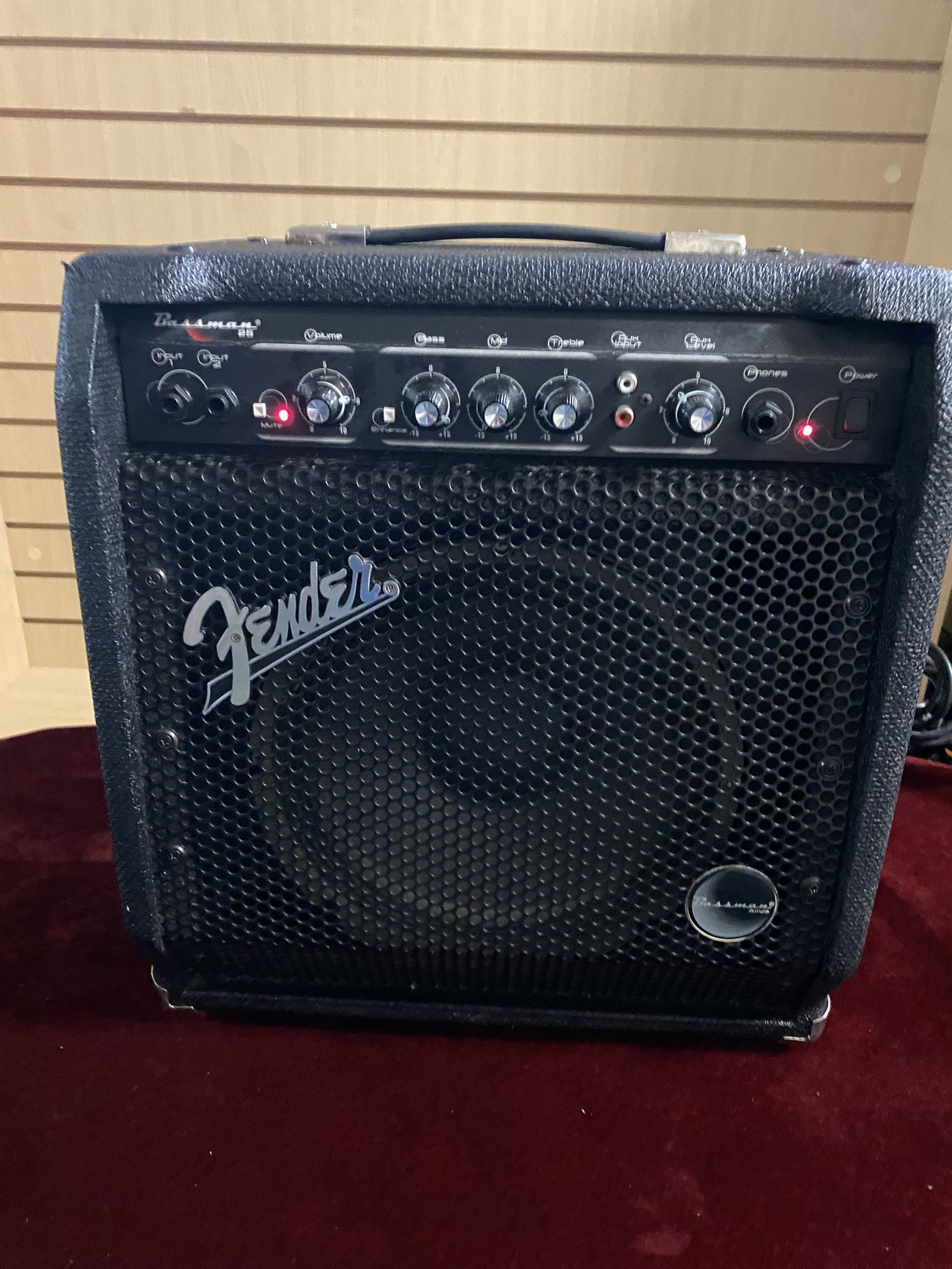 Fender Bassman 25 Model PR-422 Tilting Wedge Bass Guitar Amplifier ...