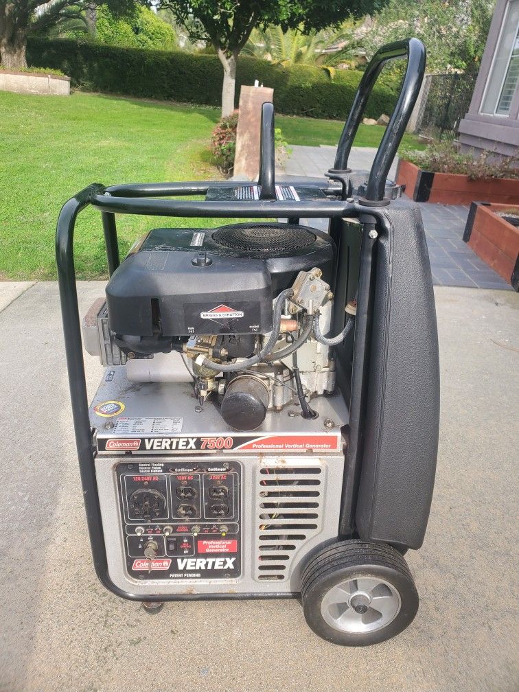 Coleman Vertex 7500 Generator for Sale in Chino Hills, CA - OfferUp