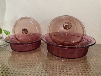 Cranberry Pyrex Visions Crocks And Mixing Bowls for Sale in Phoenix, AZ ...