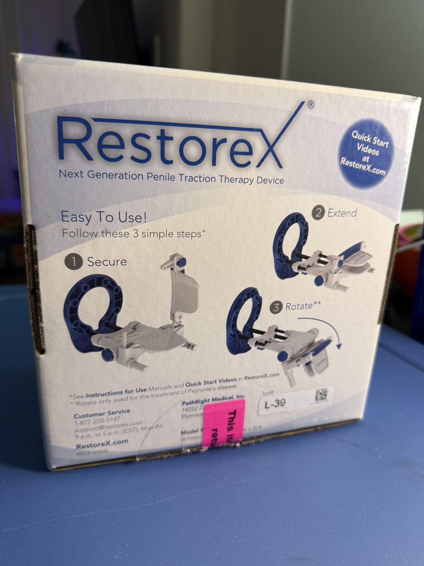 RestoreX Penile Traction Device for Sale in West Hollywood, CA - OfferUp