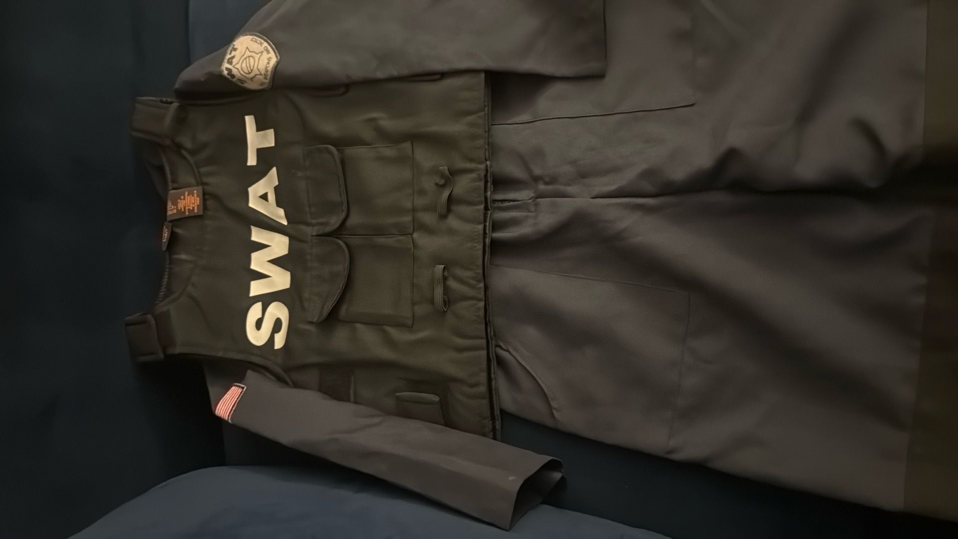 Kids SWAT costume (size S - 5-6 years old) for Sale in San Antonio, TX ...