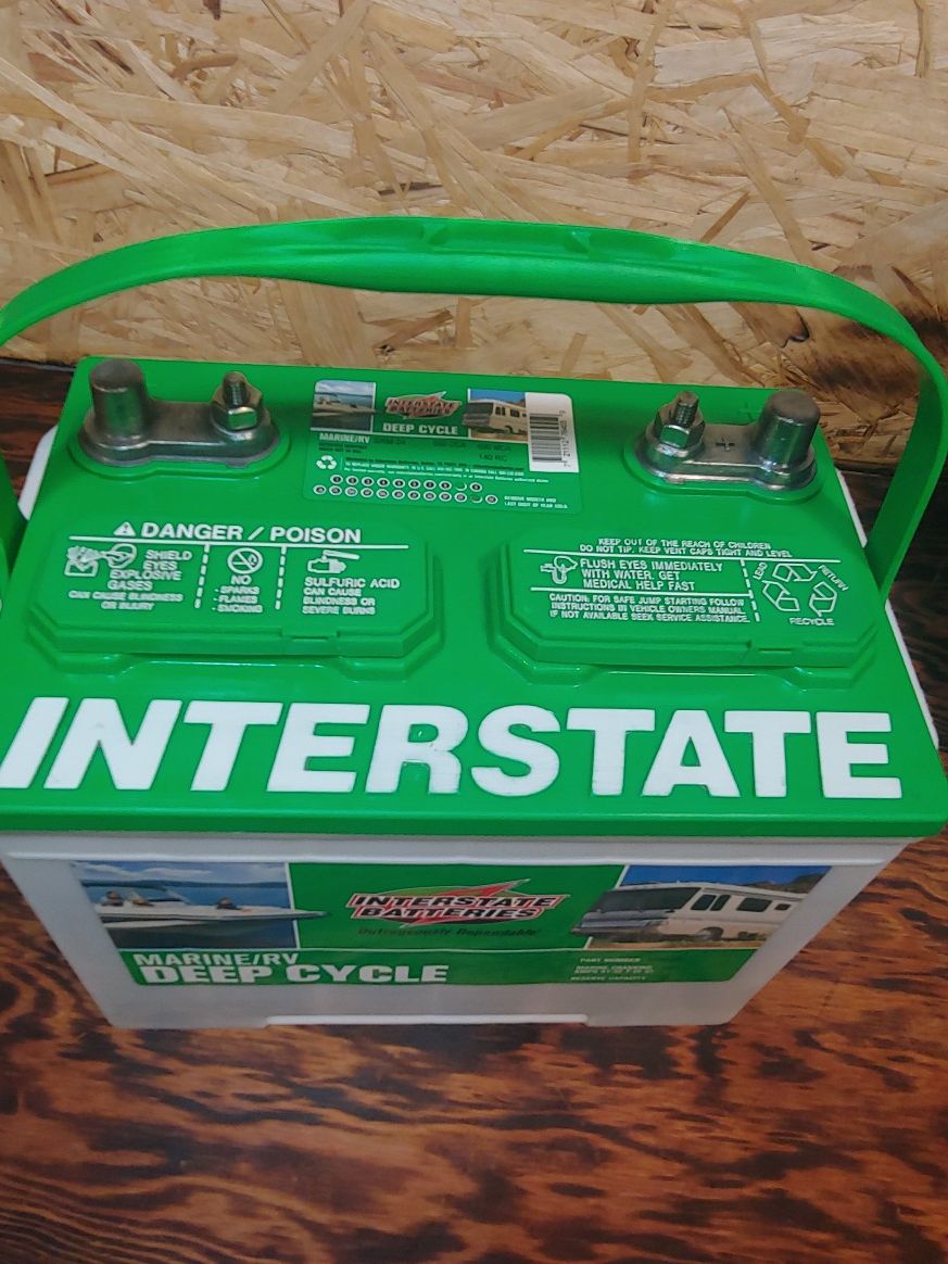Brand new Interstate srm-24 deep cycle battery never used for Sale in ...