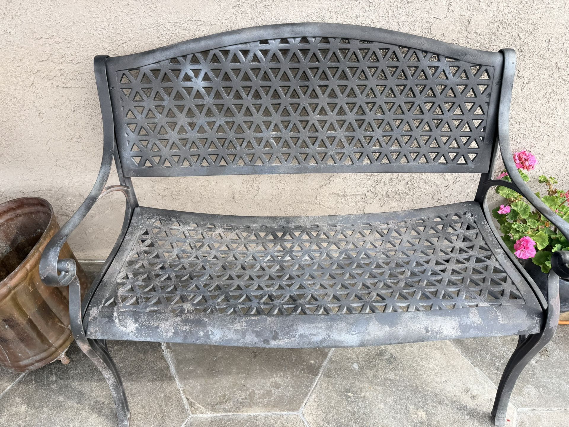 Patio Bench $150 Cast Aluminum Patio Furniture for Sale in Poway, CA ...