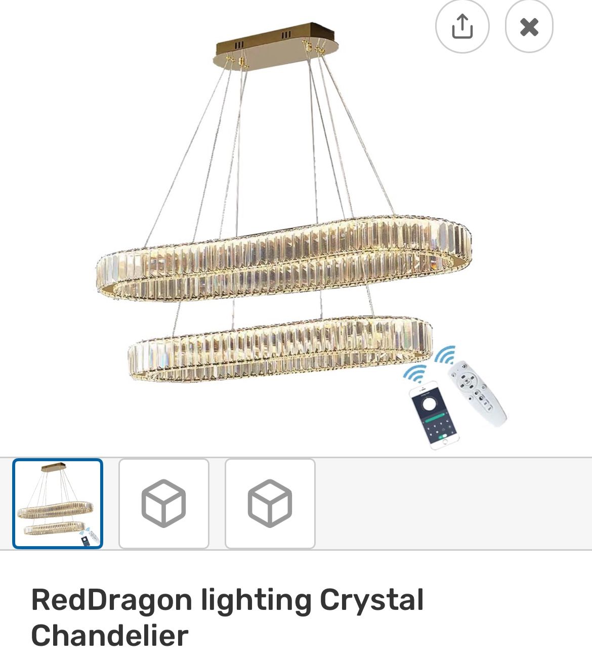 Red dragon Lighting Crystal Chandelier for Sale in Peoria, AZ - OfferUp
