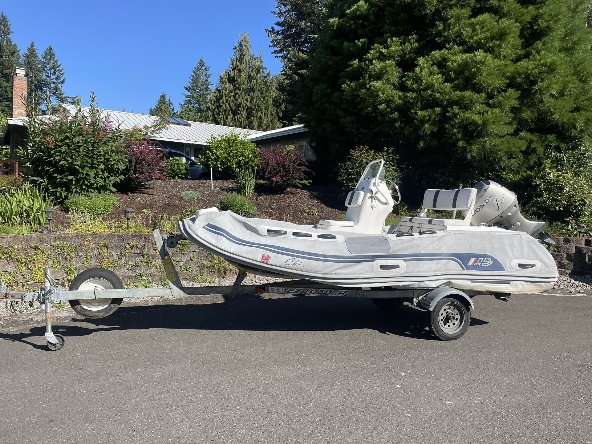 2005 AB Runabout Rhib ridged hull inflatable boat with trailer for Sale ...