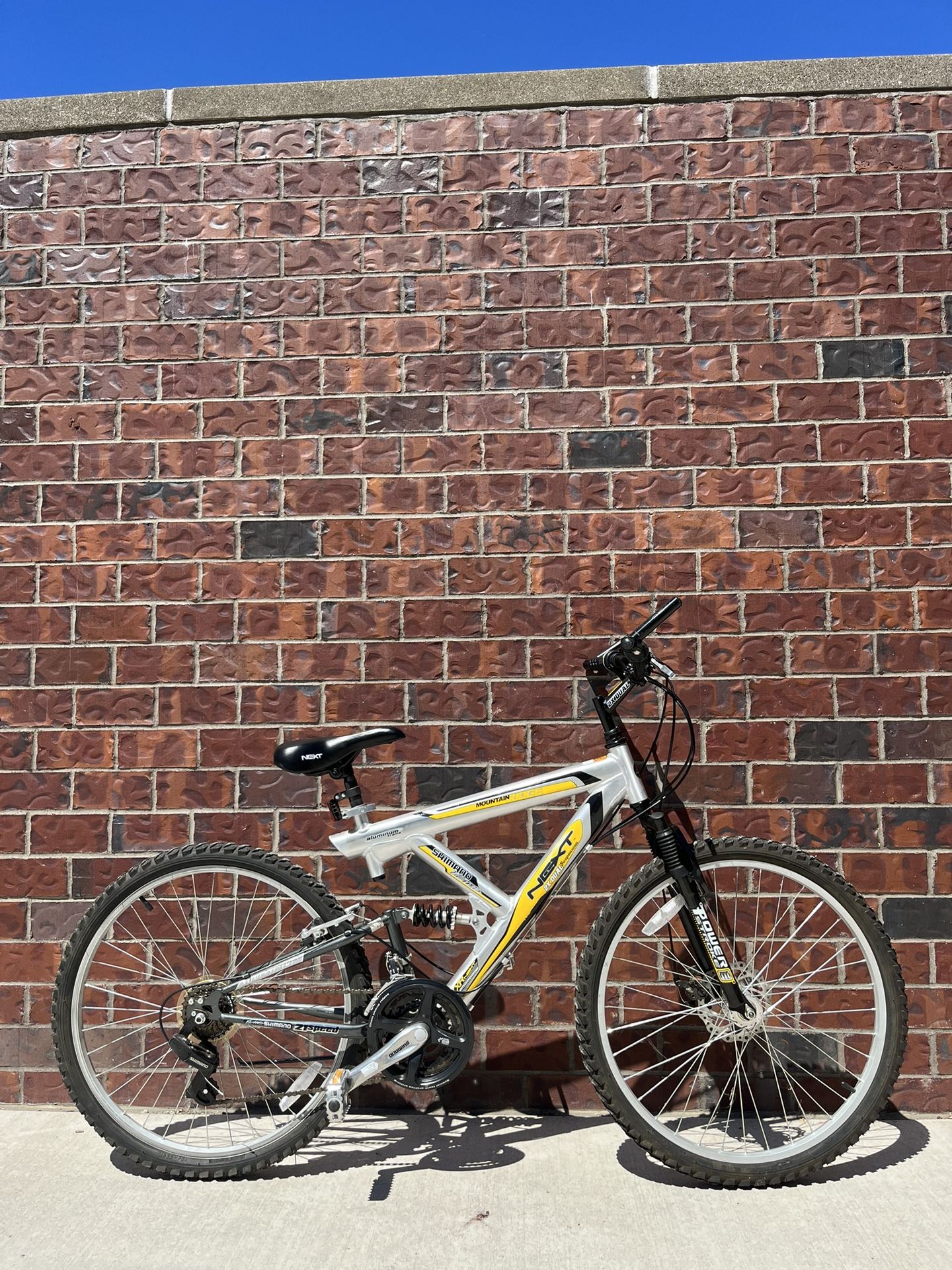 26” Bike Next Mountain Ridge 2X - Dual Suspension, Shimano 21-Speed ...