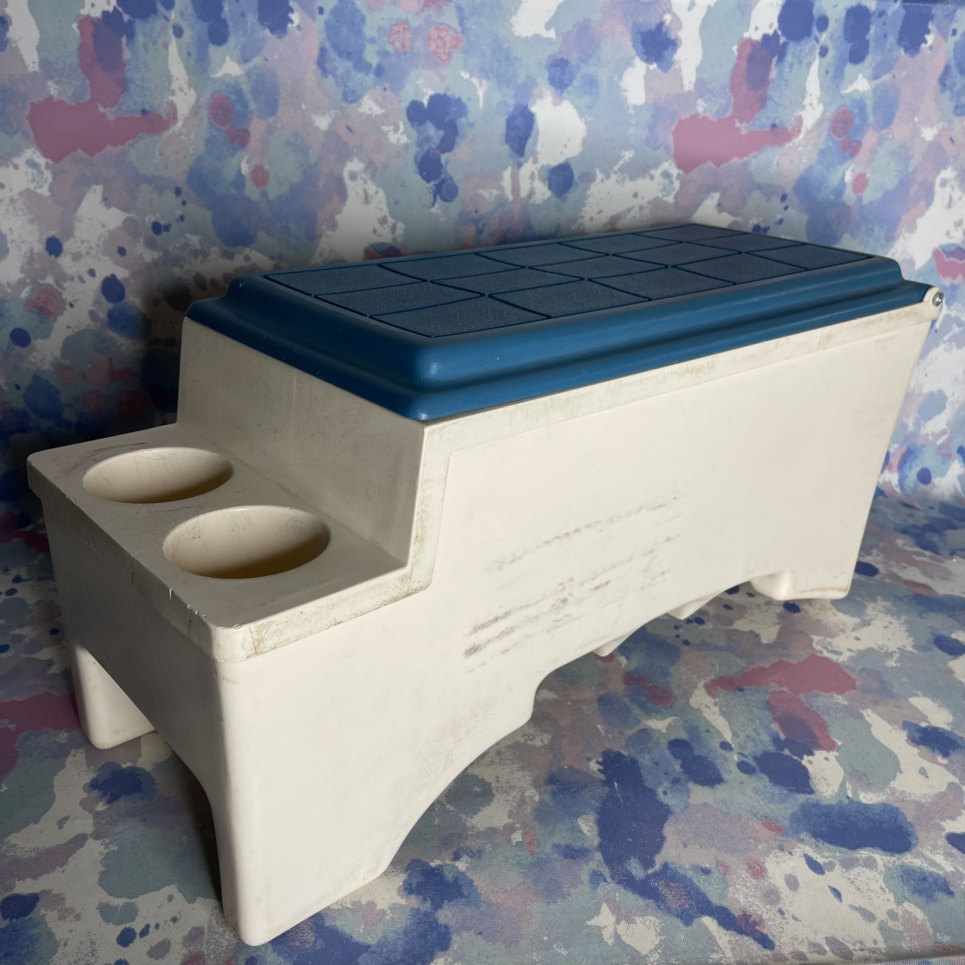 Vintage Large Kool Rest Igloo Car Cooler Console Ice Chest Cup Holder ...