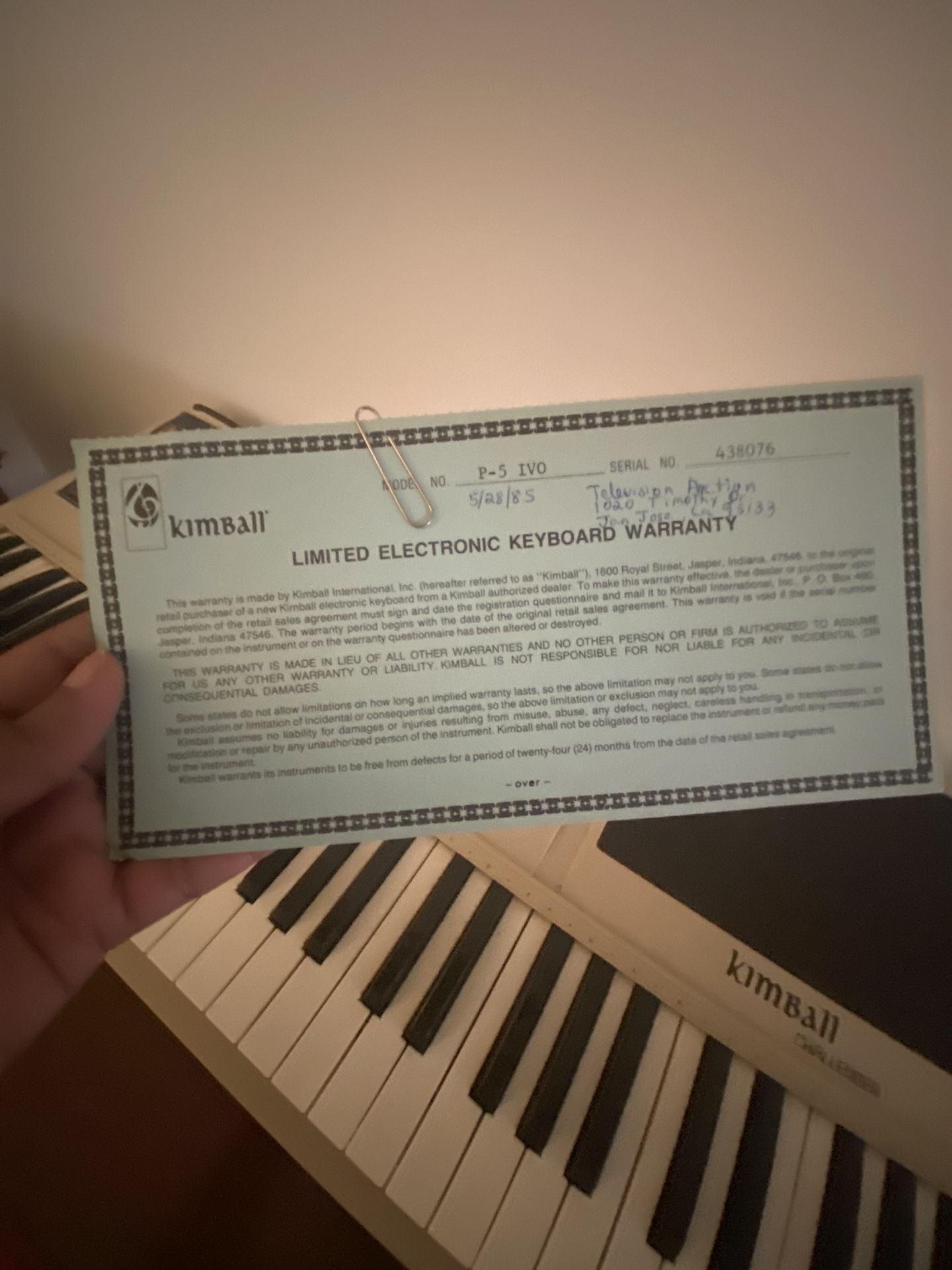 Kimball Challenger P5 1984 Cream Piano for Sale in Delray Beach, FL ...