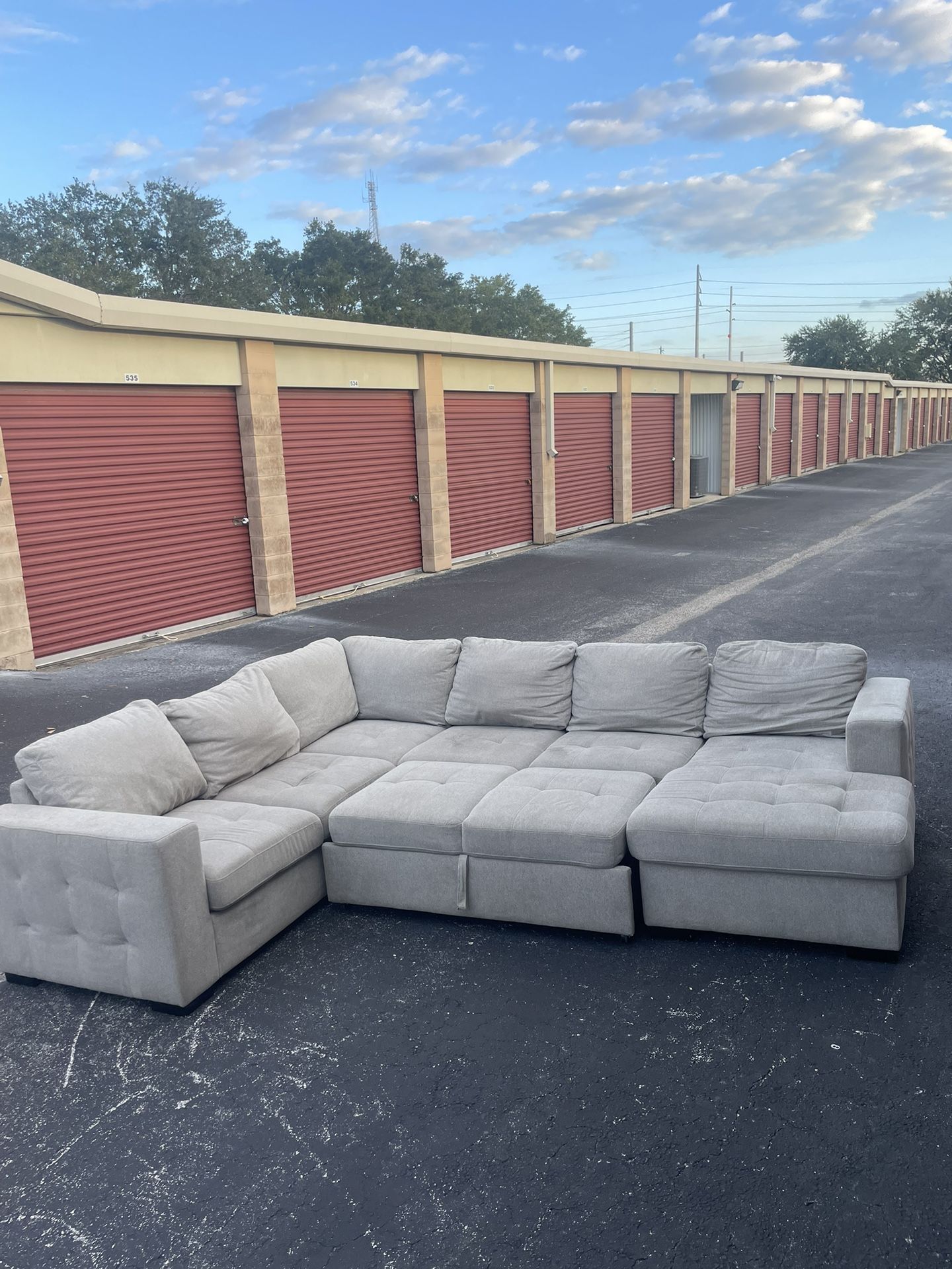 Grey Sleeper Sectional for Sale in Palm Harbor, FL - OfferUp