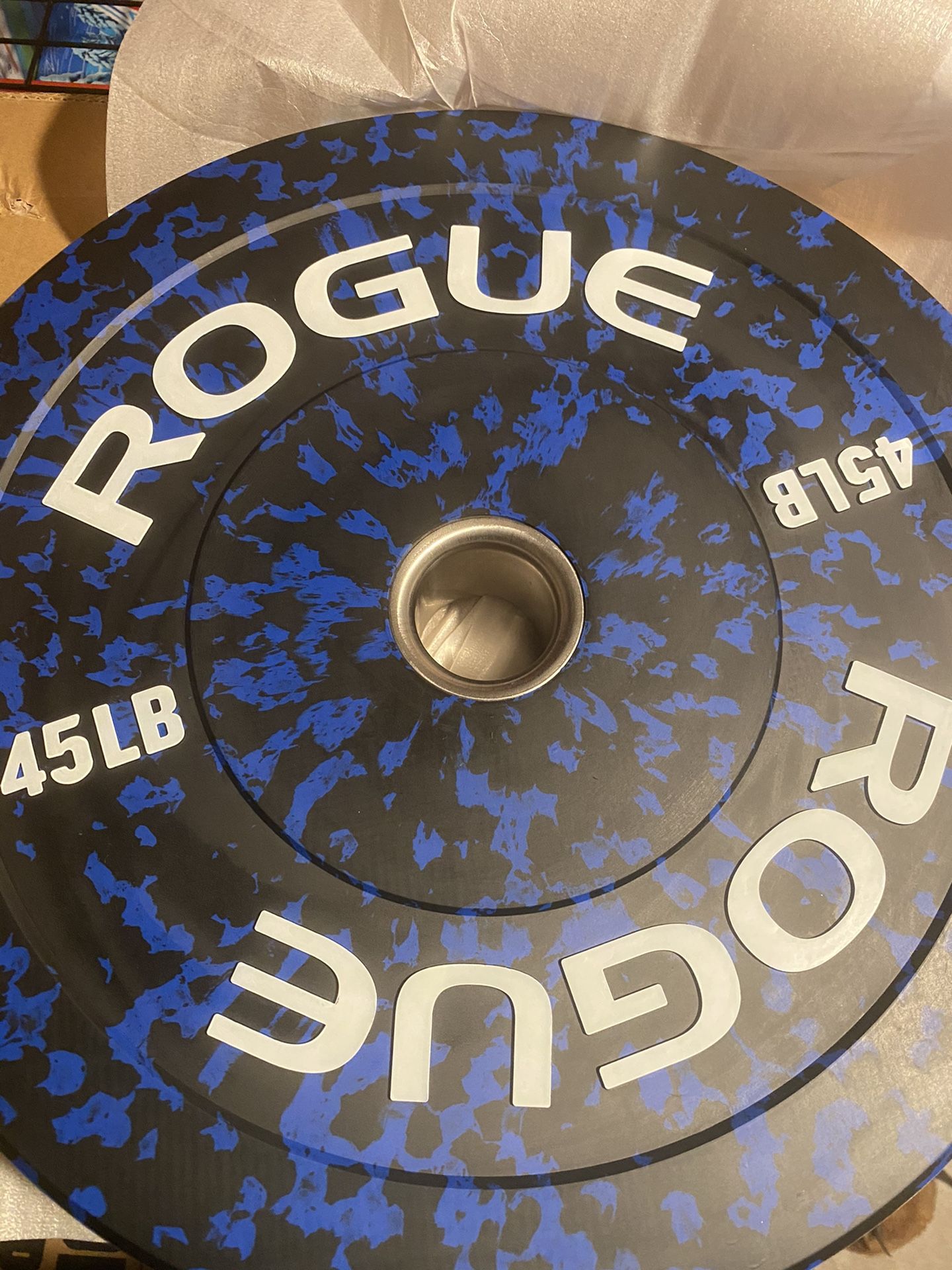 Rogue Fitness Fleck Plates (Pair) 45 LB for Sale in Anaheim, CA - OfferUp